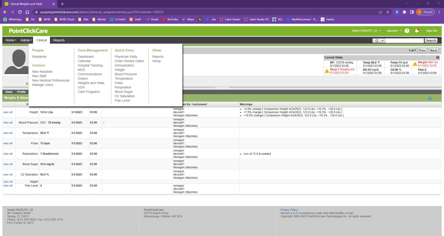 PointClickCare (PCC) Integration with Nonagon N9+ Device and Virtual ... PointClickCare (PCC) Integration with Nonagon N9+ Device and Virtual ...